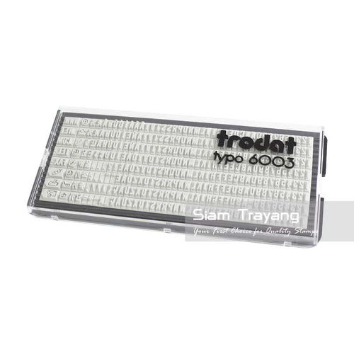 ชุดอักษรภาษาอังกฤษ Trodat รุ่น 6003 ขนาดสูง 3 มม